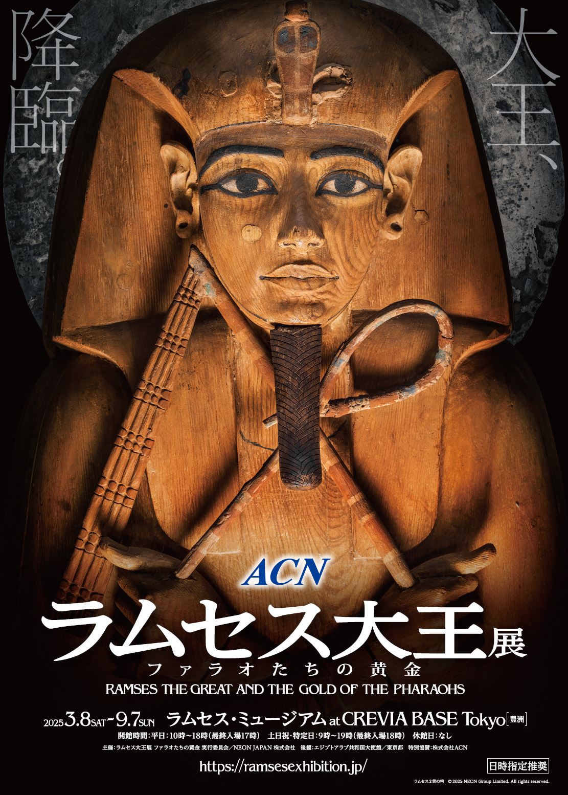 ACN ラムセス大王展 ファラオたちの黄金（ラムセス・ミュージアム at CREVIA BASE Tokyo／豊洲） | サンライズプロモーション